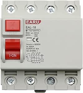 Amazon.com: PGBDQHFF 4P 32A 10/30/100/300mA Type A RCCB RCD ELCB ...