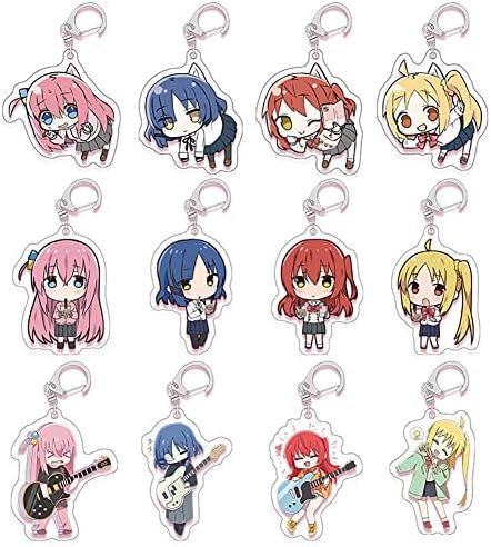 Ealipoi Bocchi the Rock Keychain Anime Hiroi Kikuri Keychains Nijika ...