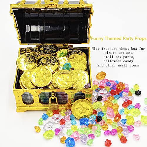 Snapklik.com : Kids Golden Frame Pirate Treasure Chest