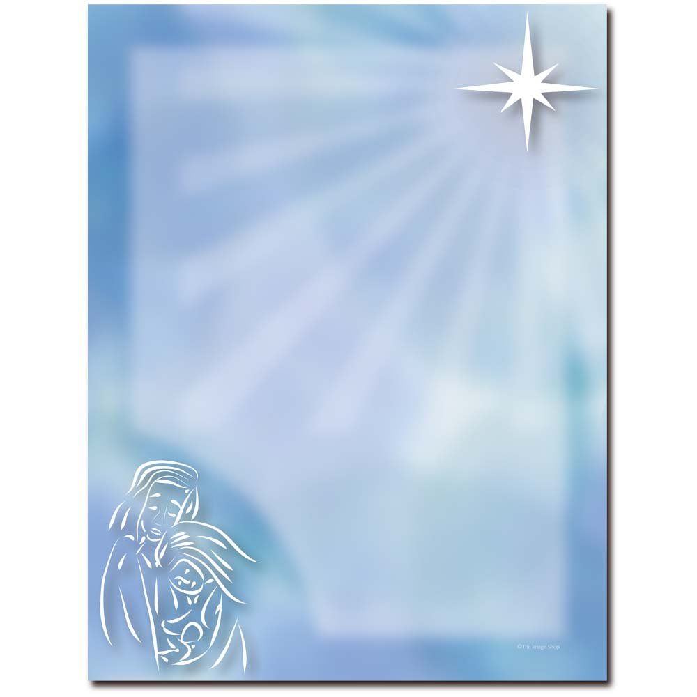 Religious Christmas Letter Borders Free Printable
