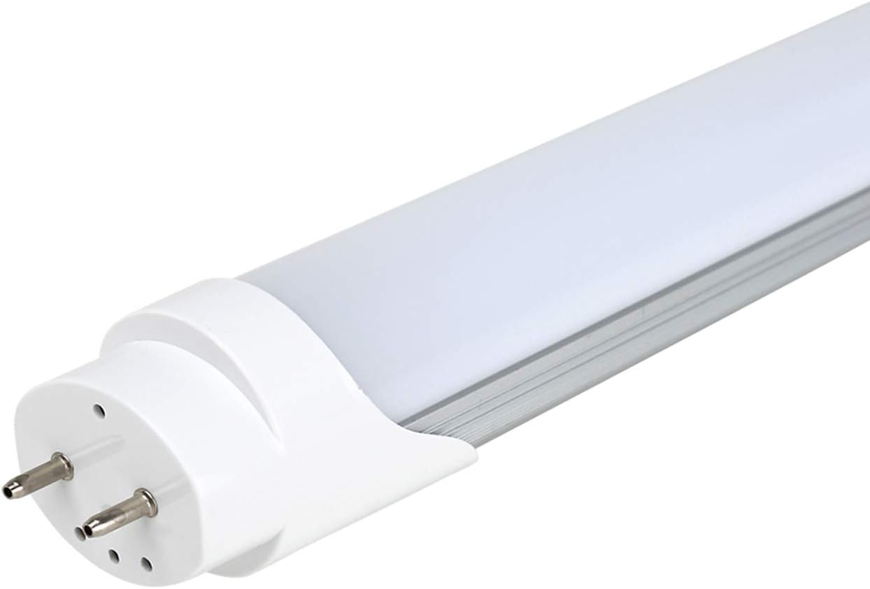 HMINLED 4 ft T8 LED Tube 6000K Double-end Ballast Bypass Fluorescent ...
