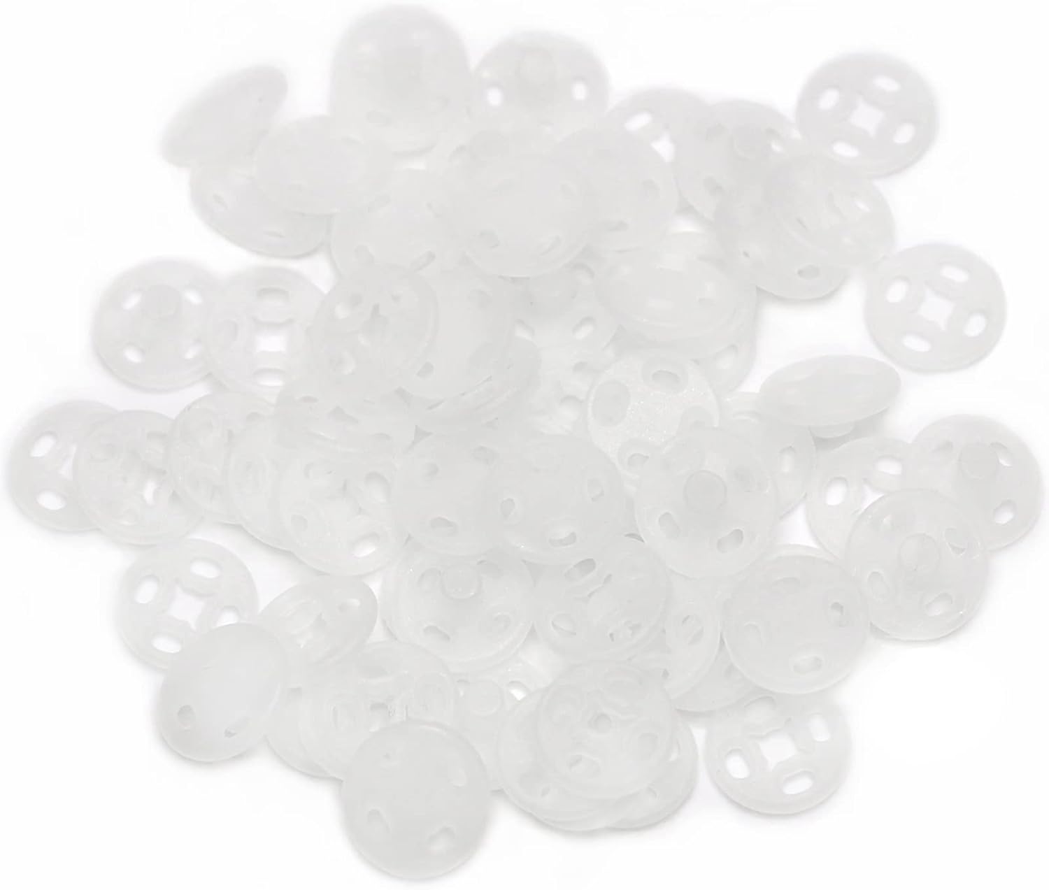 Amazon.com: Betoplin 120 Sets Plastic Snap Fasteners Buttons Sew on ...