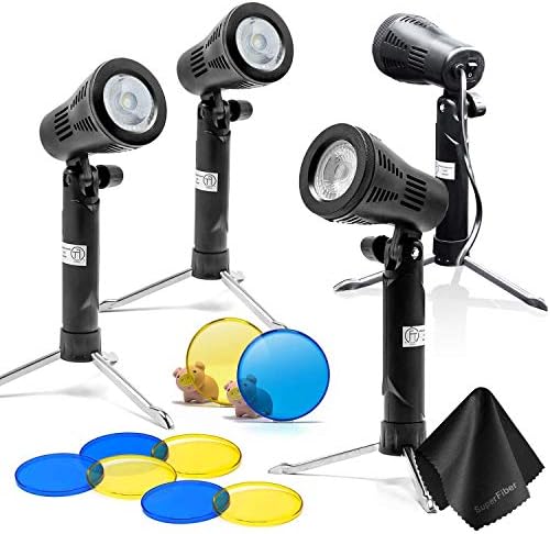 Amazon.com : LimoStudio 4 Sets Continuous LED Portable Light Lamp for ...