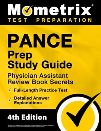 PANCE Prep Study Guide: Physician Assistant Review Book Secrets, Full ...