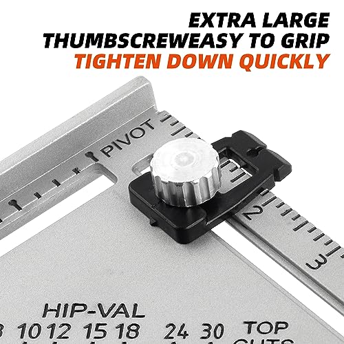 Snapklik.com : Aluminum 7-inch Rafter Square, Carpenter Measuring ...