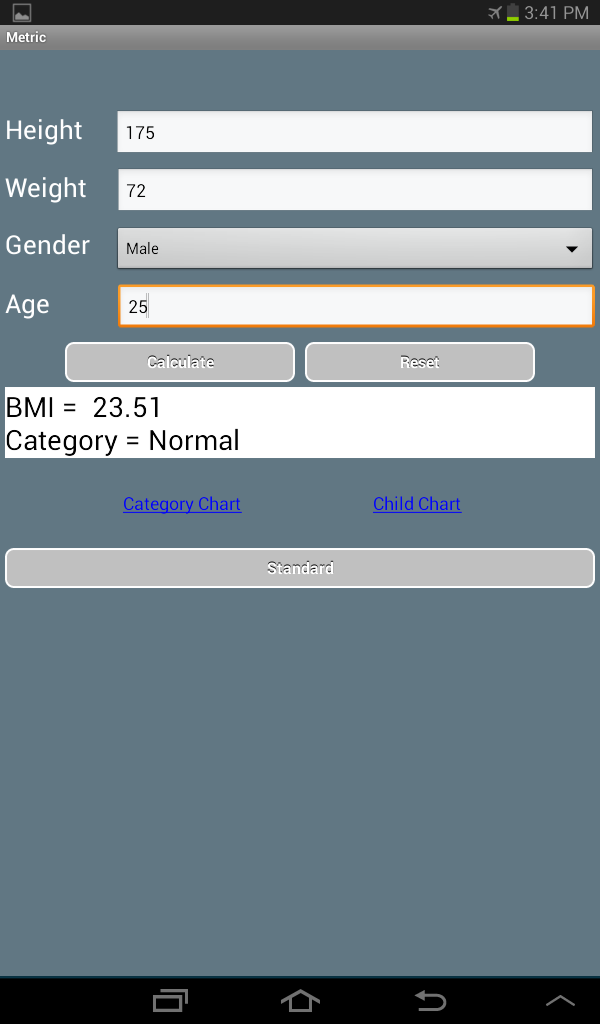 BMI Calculator for free - App on Amazon Appstore