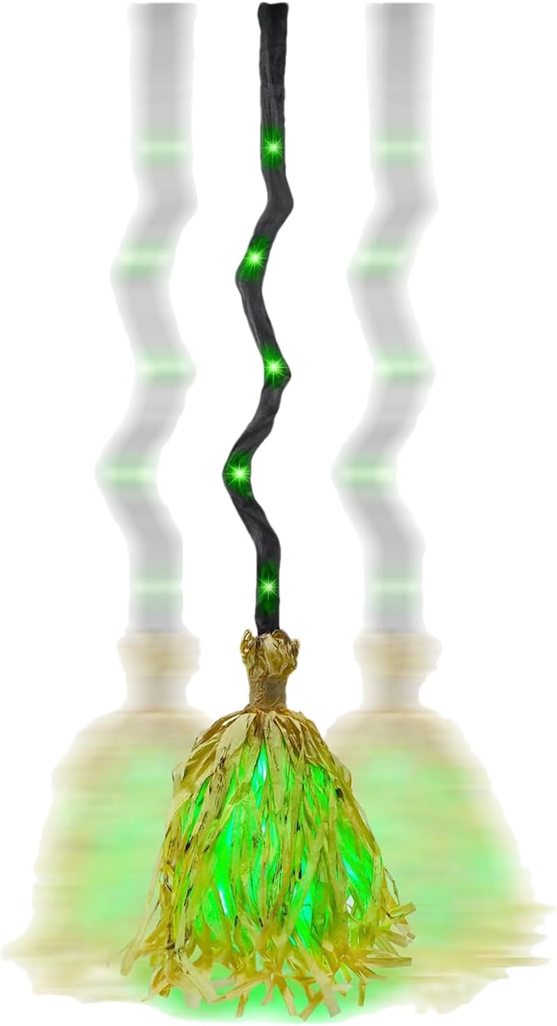 Amazon.com: Dancing Witch Broom, Floating Witch Broom Halloween ...