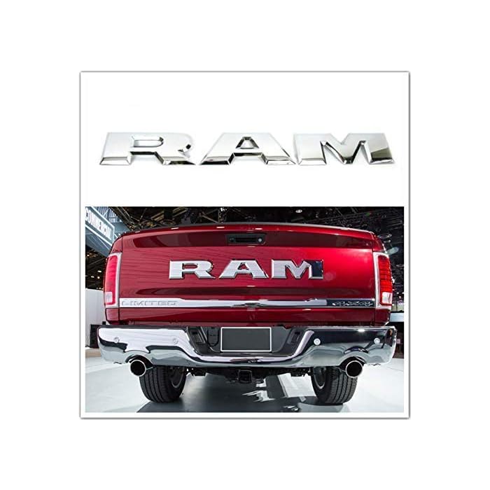 Buy SENYAZON Ram Decals Tailgate RAM Letters Badge Nameplates Car ...