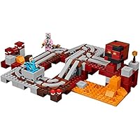 Amazon.com: LEGO Minecraft The Nether Railway 21130 : Toys & Games