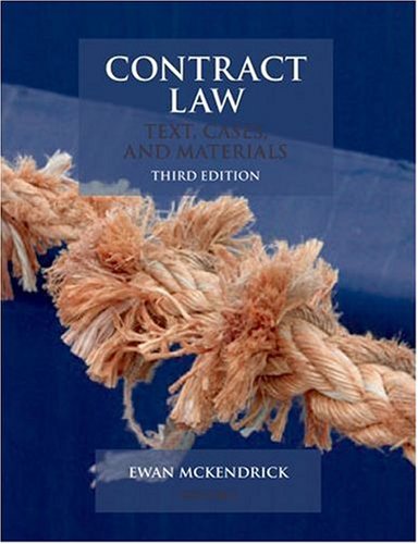 Amazon.com: Contract Law: Text, Cases, & Materials: 9780199208012 ...