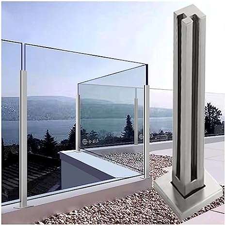 Transparent Glass Railing System for Stairs, Decks & Gardens - Baluster ...