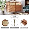 ModernLuxe Sideboard Storage Cabinet with 6 Drawers, Rattan Lattice ...