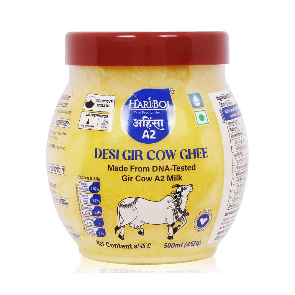 HARI:BOL Premium A2 Desi Gir Cow Ghee-500Ml|Pure A2 Ghee,Natural ...