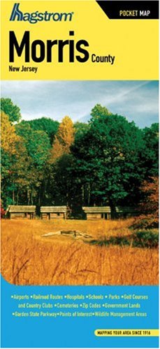 Hagstron Morris County, Nj Pocket Map: Hagstrom: 9781592459049: Amazon ...