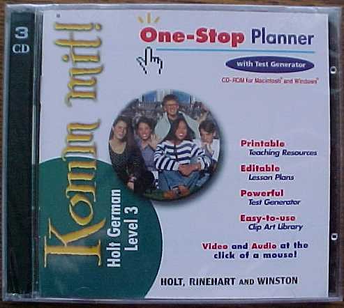 Komm Mit Holt German Level 3 One-Stop Planner With Test Generator CD ...