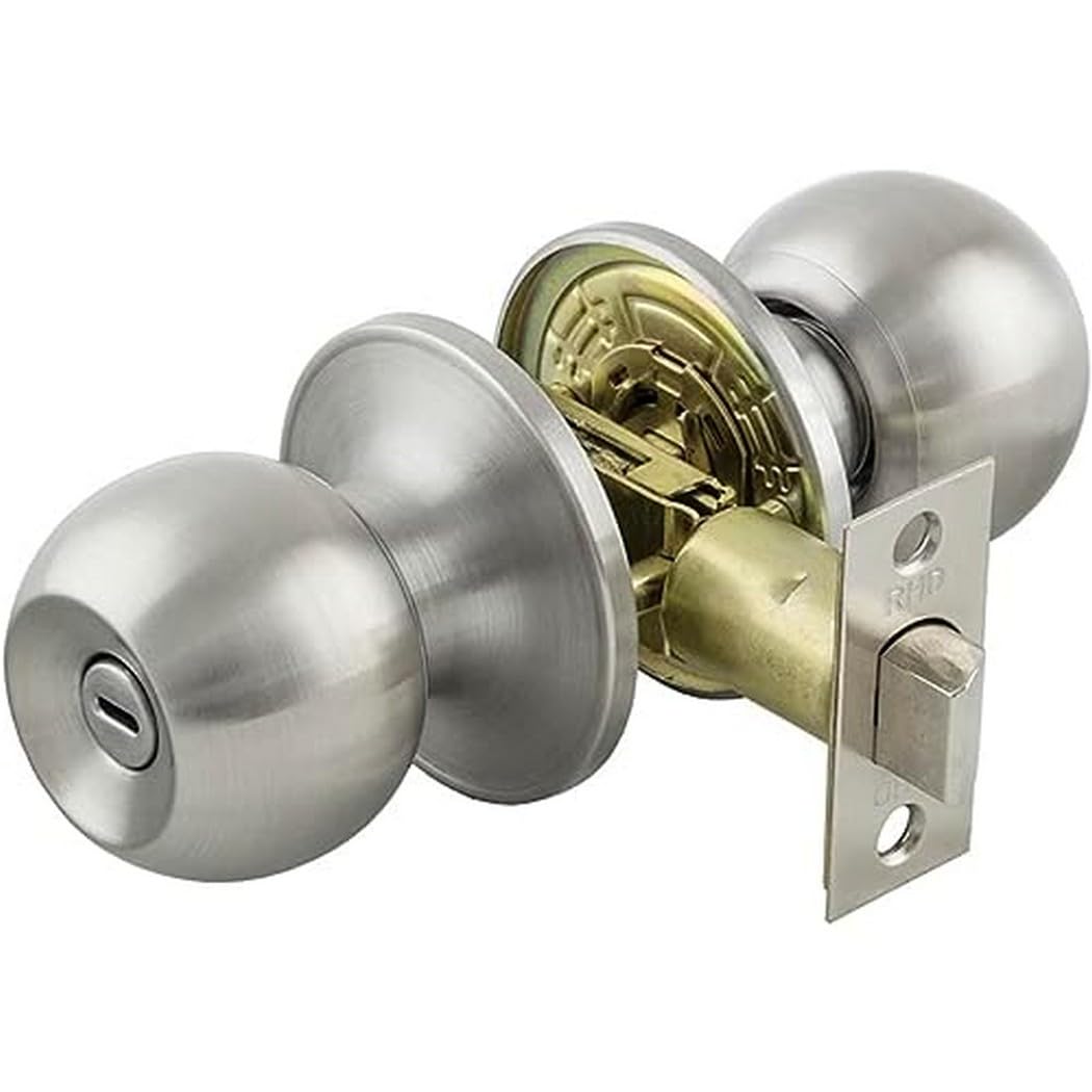 Romak 608910 Knob Set Privacy Set Knob Brushed Nickel : Amazon.com.au ...