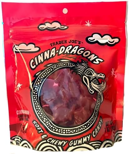 Amazon.com : Cinna-Dragons, Gummy Candy, Sweet Hot Cinnamon Flavor ...