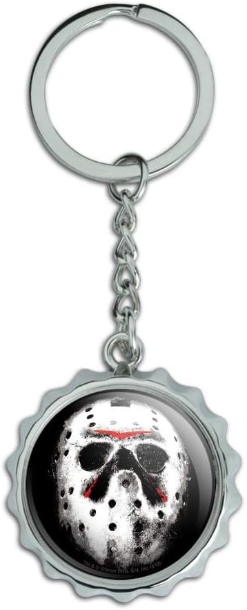 Amazon.com: Friday the 13th Jason Mask Keychain Chrome Plated Metal Pop ...