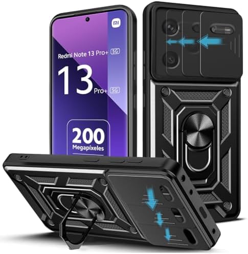 BORYA Case for Xiaomi Redmi Note 13 Pro+ Plus 5G, Silicone Shockproof ...