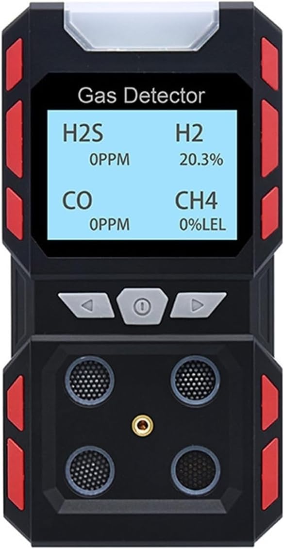 Amazon.com: 4 Gas Monitor H2S O2 EX CO Concentration Detector Sound ...