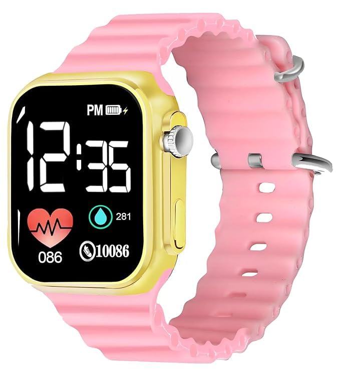 MARKET HEAVEN Waterproof Ultra LED Display Watch, Time and Date Display ...