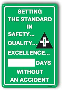 Amazon.com: Signesis Safety Signs,Safety Signs,Days Without Accident ...