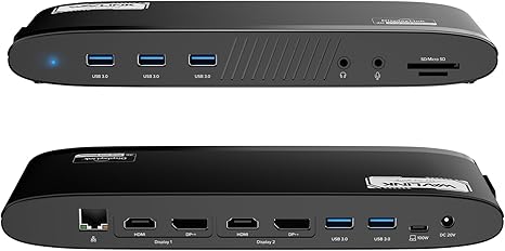 Amazon.com: WAVLINK DisplayLink Docking Station Dual 5K, USB-C Dock for ...