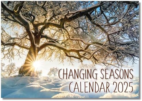 2025 A4 Changing Seasons Calendar. One Month to View. A3 when open ...