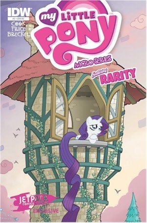 My Little Pony Micro Series 3 Rarity Jetpack Comics Exclusive Variant ...