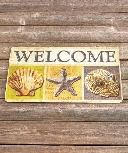 Amazon.com : KNL Store Seashells Starfish Beach Theme Welcome Door Mat ...