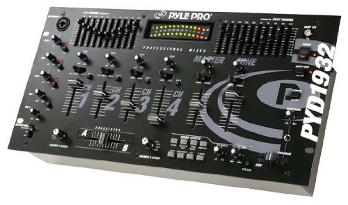 PylePro PYD1932 19" Rack Mount 4 Channel Professional Mixer with SFX ...