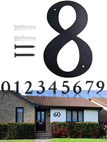 11 Inch Super Large House Numbers, Modern Address Numbers Elegant Black ...
