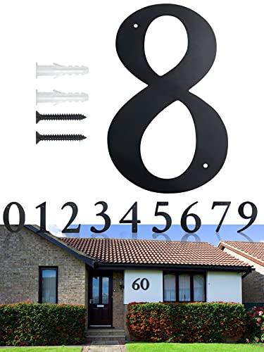 11 Inch Extra Large House Numbers, Address Numbers Elegant Black Finish ...