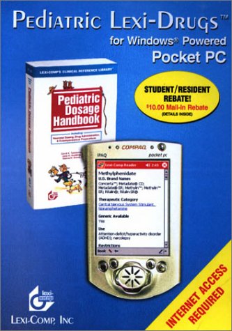 Lexi-Drugs for Pediatrics: Pocket PC: 9781591950011: Medicine & Health ...
