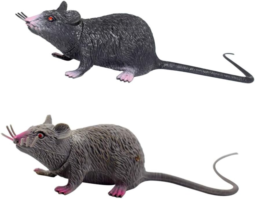Amazon.com: BESTOYARD 2 Pcs Realistic Fake Rat Prank Toys, Mini ...