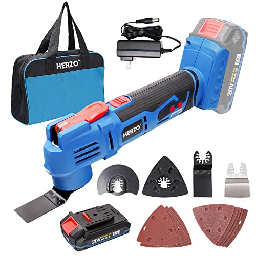 Amazon: 20V Cordless Oscillating Tool Kit,17000 OPM Variable Speed, 3° Oscillating Angle ...