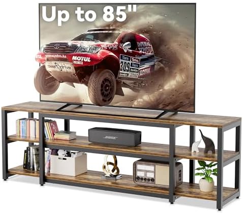 Amazon.com: Aquzee 85 inch TV Stand, Entertainment Center for 70 75 80 ...
