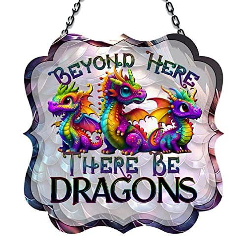 Amazon.com: Dragon Scales - Mystical Beasts - Dragon House Sign ...