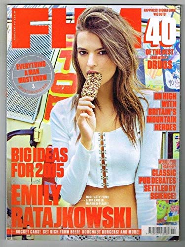 FHM Magazine No.302 February 2015 MBox2330 Emily Ratajkowski: Amazon.co ...