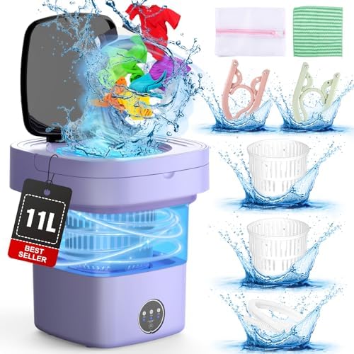 Amazon.com: Portable Washing Machine with 11L Upgraded Capacity and ...