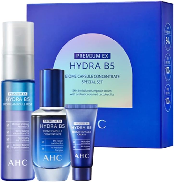 Amazon.com : AHC Premium EX Hydra B5 Biome Capsule Concentrate Special Set : Beauty & Personal Care