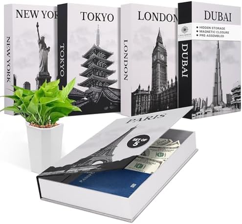 Amazon.com: Decorative Books for Home Decor - Set of 3 Faux Coffee ...