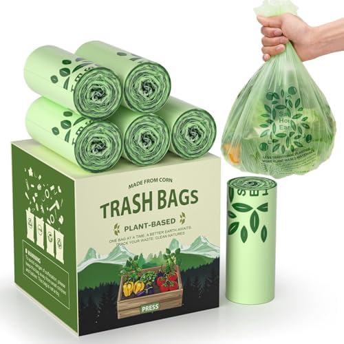 AYOTEE Small Compost Bags 2.6 Gallon Trash Bag, 150 Count Compostable ...