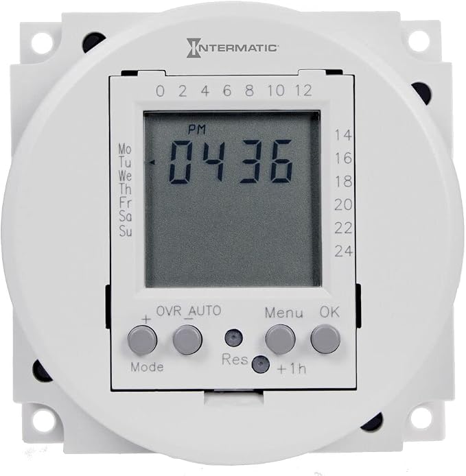 Grasslin by Intermatic FM1D20-24U 24VAC/DC 24-Hour/7-Day Electronic ...