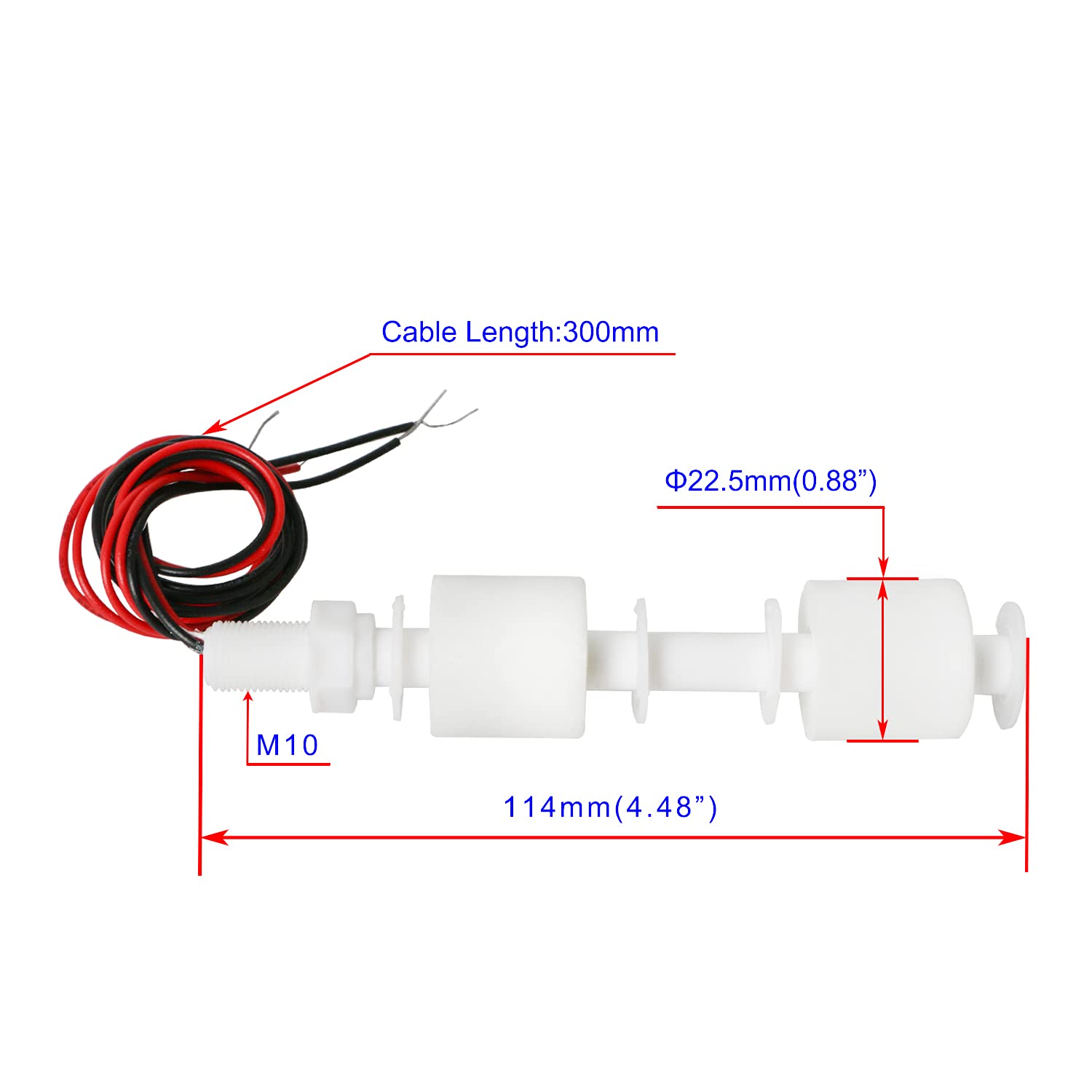 Snapklik.com : Liquid Level Switch Sensor PP, Water Liquid Level Sensor ...