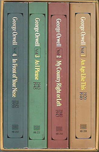 The Collected Essays, Journalism and Letters of George Orwell, complete ...