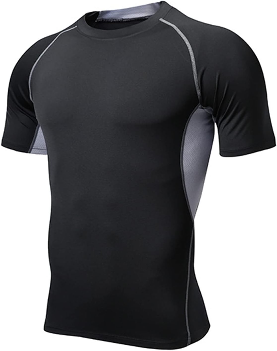 YSJZBS Mens T Shirts Casual Compression Shirts Men Short Sleeve Base ...