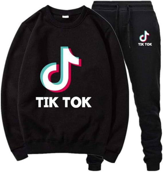 NOWEIMA1999 TIK TOK New Trend Plus Velvet Round Neck Sweater Suit ...