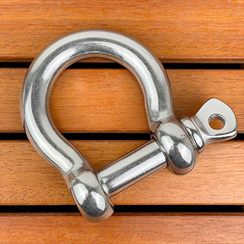 GATE14 Stainless Steel Shackle with Removable Screw Pin, Zither Shape ...