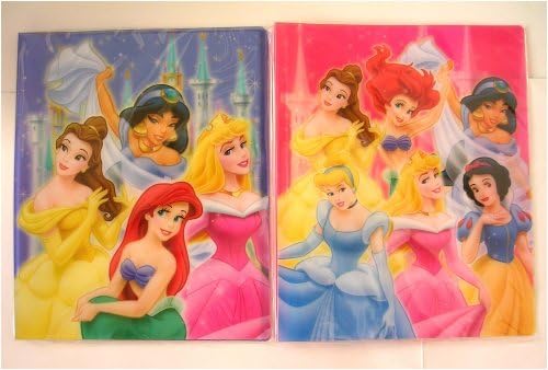 Amazon.com : Disney Princess Project Folder: Clear Book A4 Size 20 ...